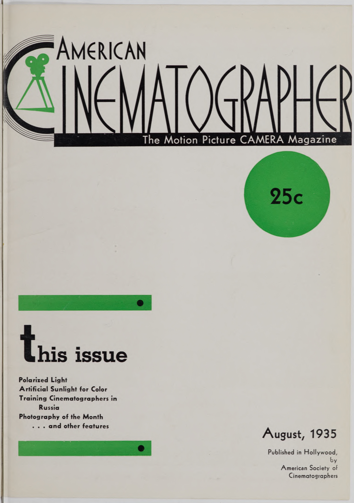 June 1945 - The American Society of Cinematographers (en-US)