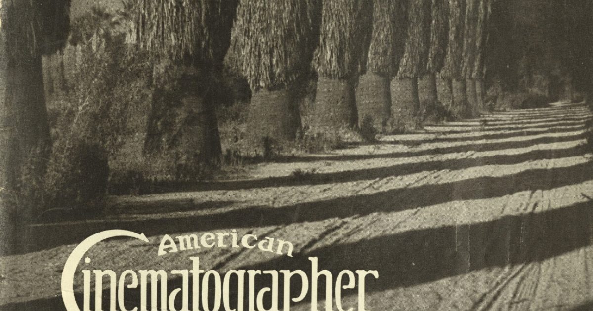 The American Society of Cinematographers | November 1928