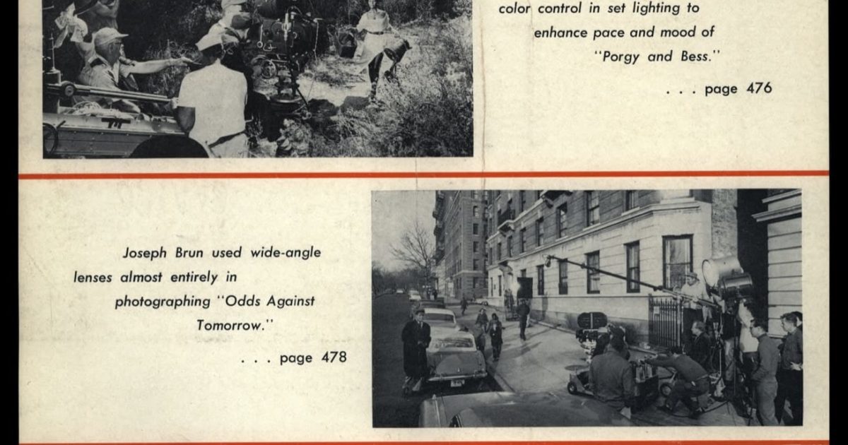 The American Society of Cinematographers | August 1959